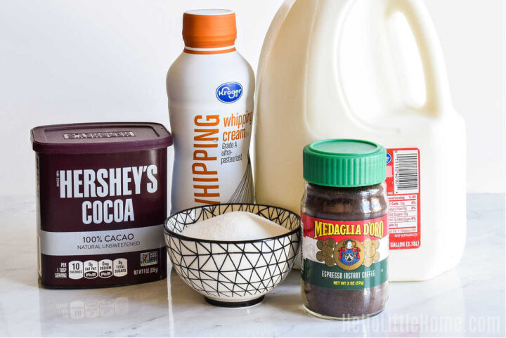 Hot Chocolate Coffee (Easy Recipe) | Hello Little Home
