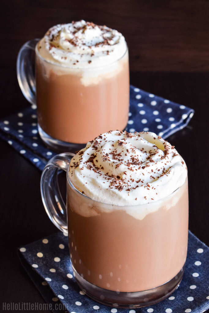 Hot Chocolate Coffee (Easy Recipe) | Hello Little Home