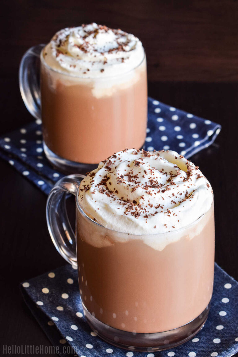 Hot Chocolate Coffee (Easy Recipe) | Hello Little Home