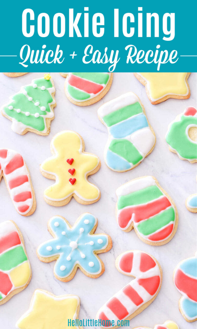 Easy Cookie Icing Recipe | Hello Little Home