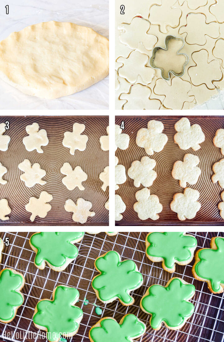 Shamrock Cookies Recipe | Hello Little Home