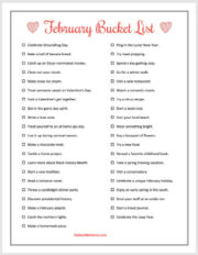 February Bucket List (40 Fun Things to Do in February) | Hello Little Home