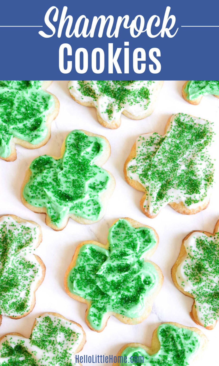 Shamrock Cookies Recipe | Hello Little Home