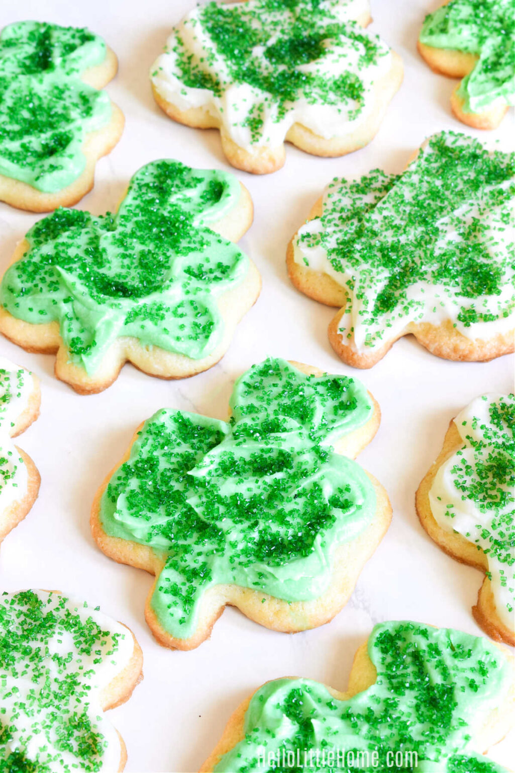 Shamrock Cookies Recipe | Hello Little Home