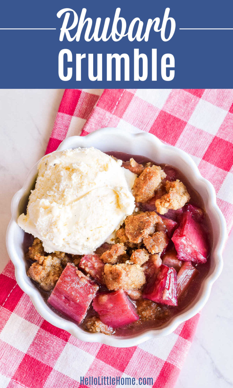 Rhubarb Crumble (Easy Recipe)