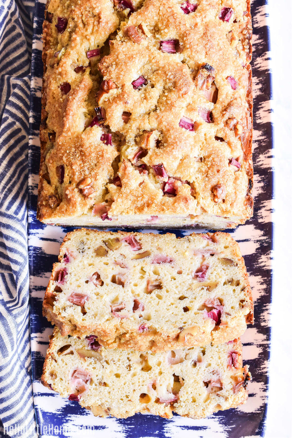 Rhubarb Bread (Easy Recipe) | Hello Little Home
