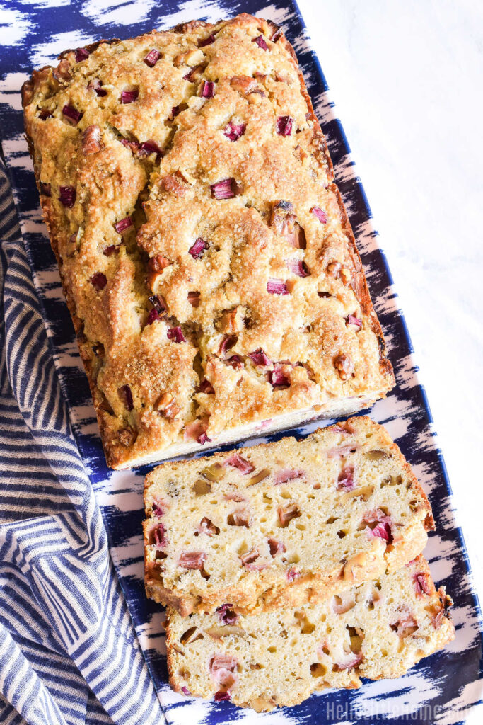Rhubarb Bread (Easy Recipe) | Hello Little Home