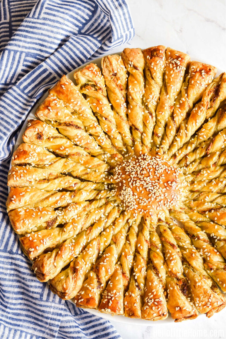 Tarte Soleil with Pesto (Easy Recipe) | Hello Little Home