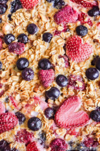 Mixed Berry Baked Oatmeal (Easy Recipe) | Hello Little Home