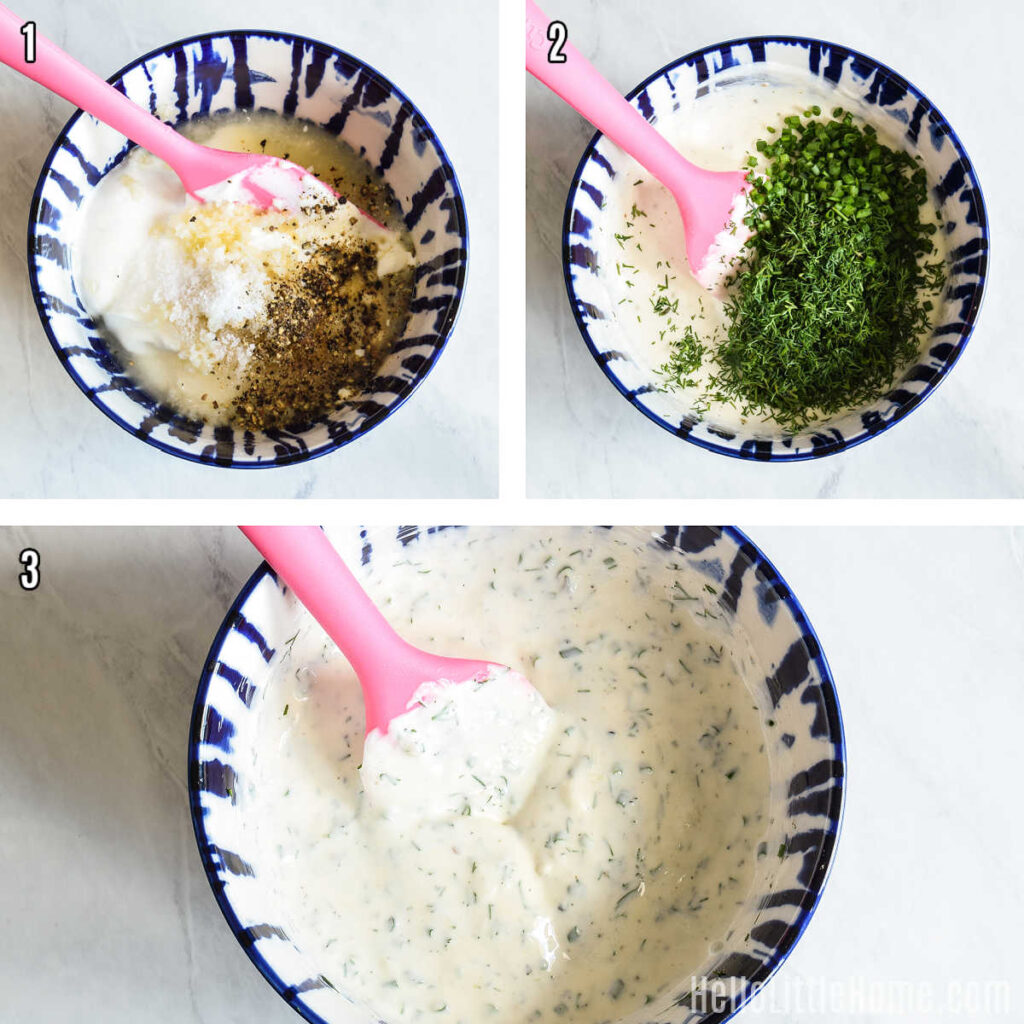 Sour Cream Salad Dressing (Quick + Easy) | Hello Little Home