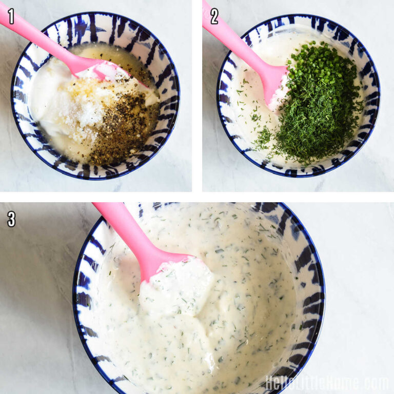 Sour Cream Salad Dressing (Quick + Easy) | Hello Little Home