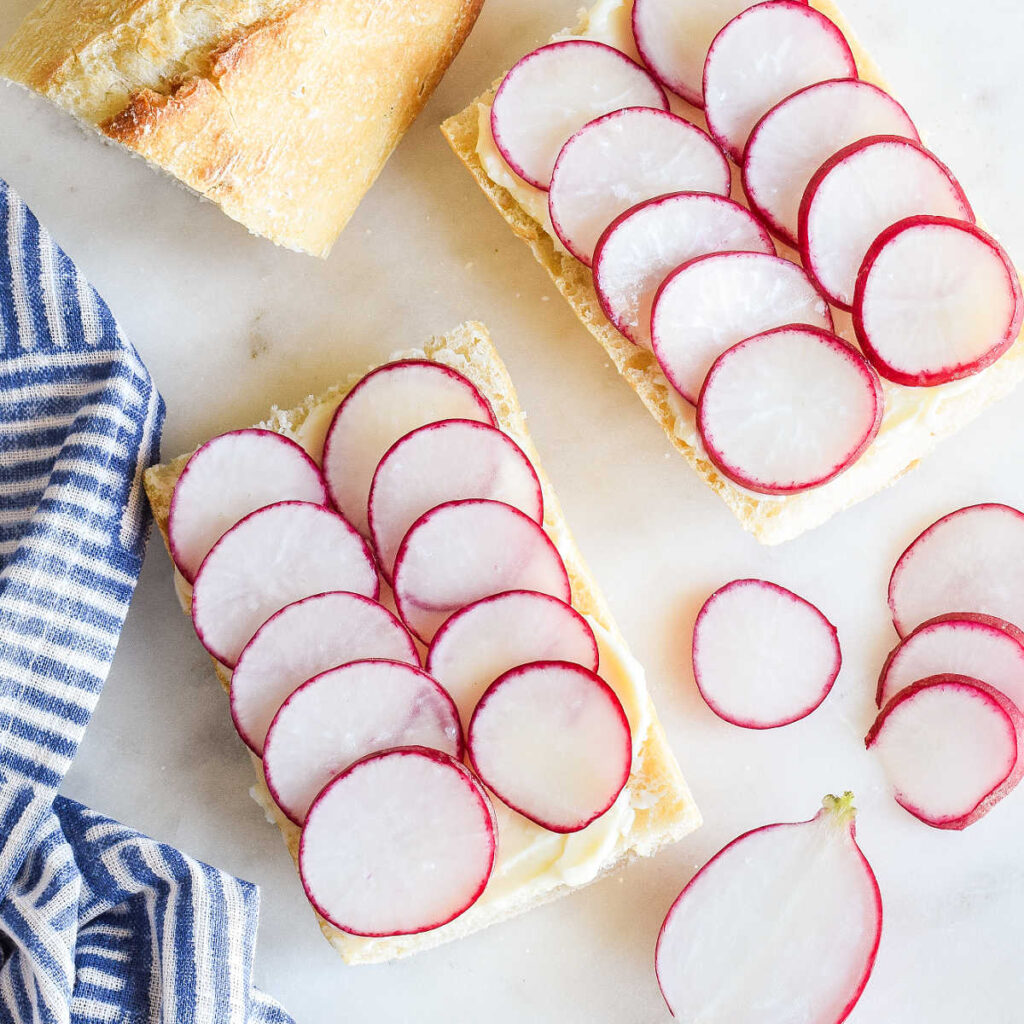 Radish Sandwiches with Butter and Salt | Hello Little Home