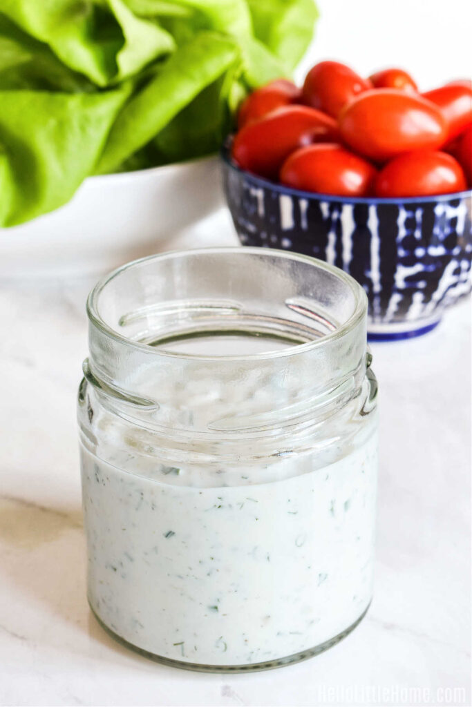 Sour Cream Salad Dressing (Quick + Easy) | Hello Little Home