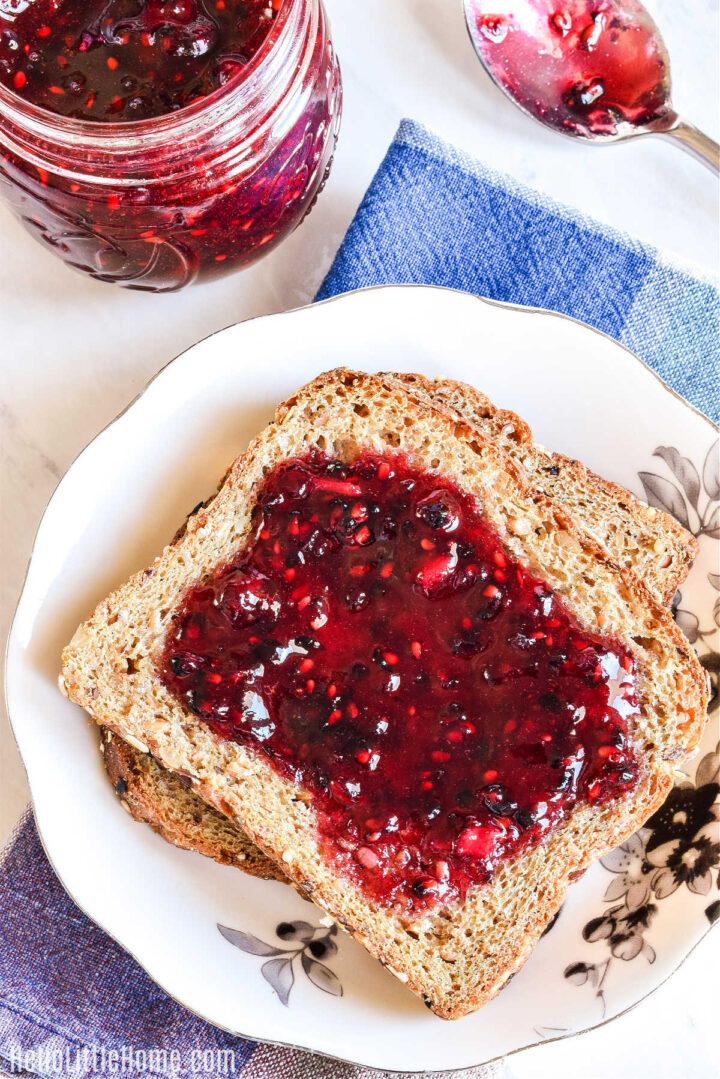 Blackberry Freezer Jam (Quick + Easy Recipe) | Hello Little Home