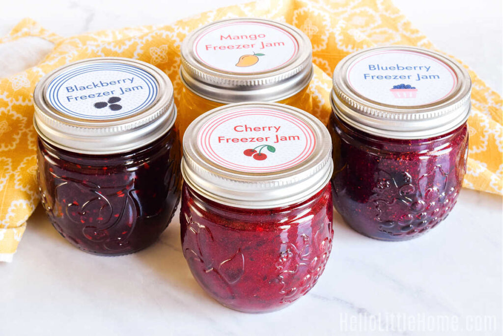 Blueberry Freezer Jam (Quick + Easy Recipe) | Hello Little Home
