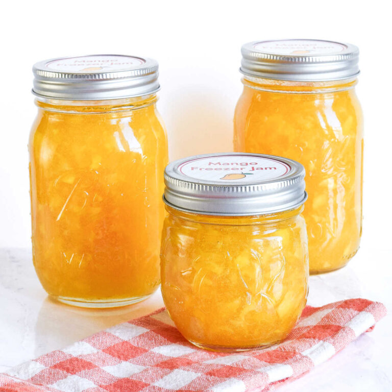 Mango Freezer Jam (Easy Recipe) | Hello Little Home