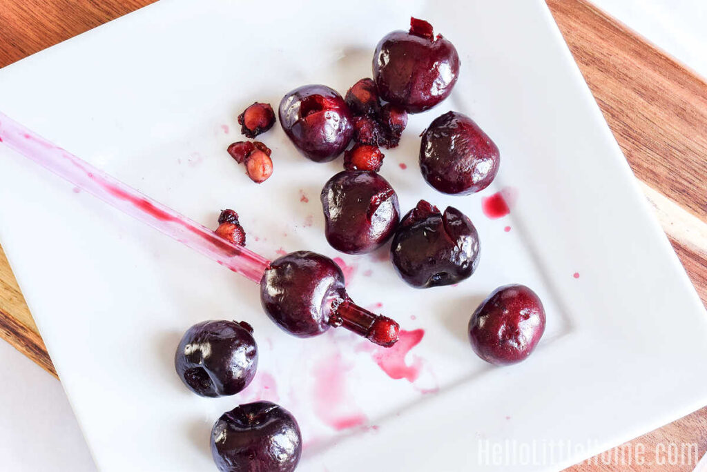 How to Pit Cherries (12 Easy Ways) | Hello Little Home