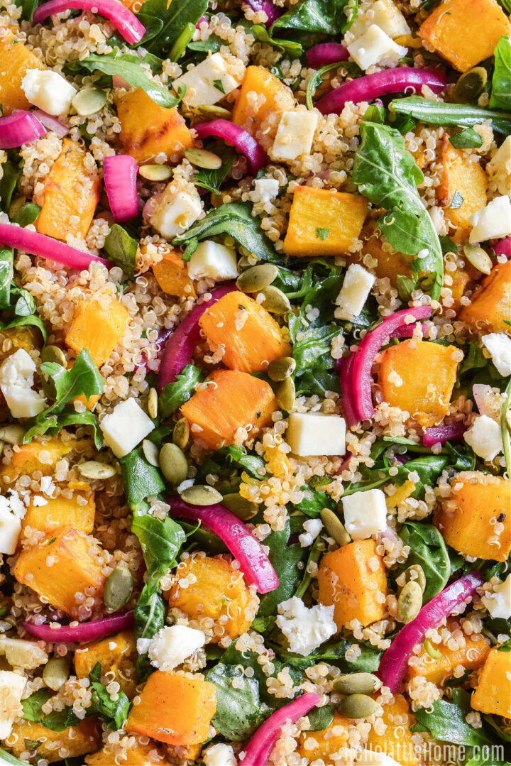 Roasted Pumpkin Quinoa Salad (Easy Recipe) | Hello Little Home