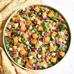 Roasted Pumpkin Quinoa Salad (Easy Recipe) | Hello Little Home