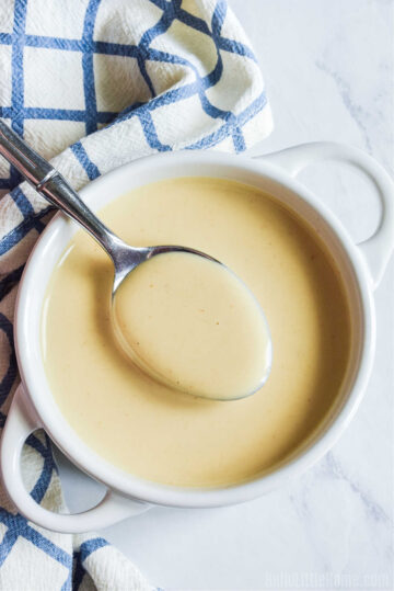 Vegan Honey Mustard (Quick + Easy Recipe) | Hello Little Home