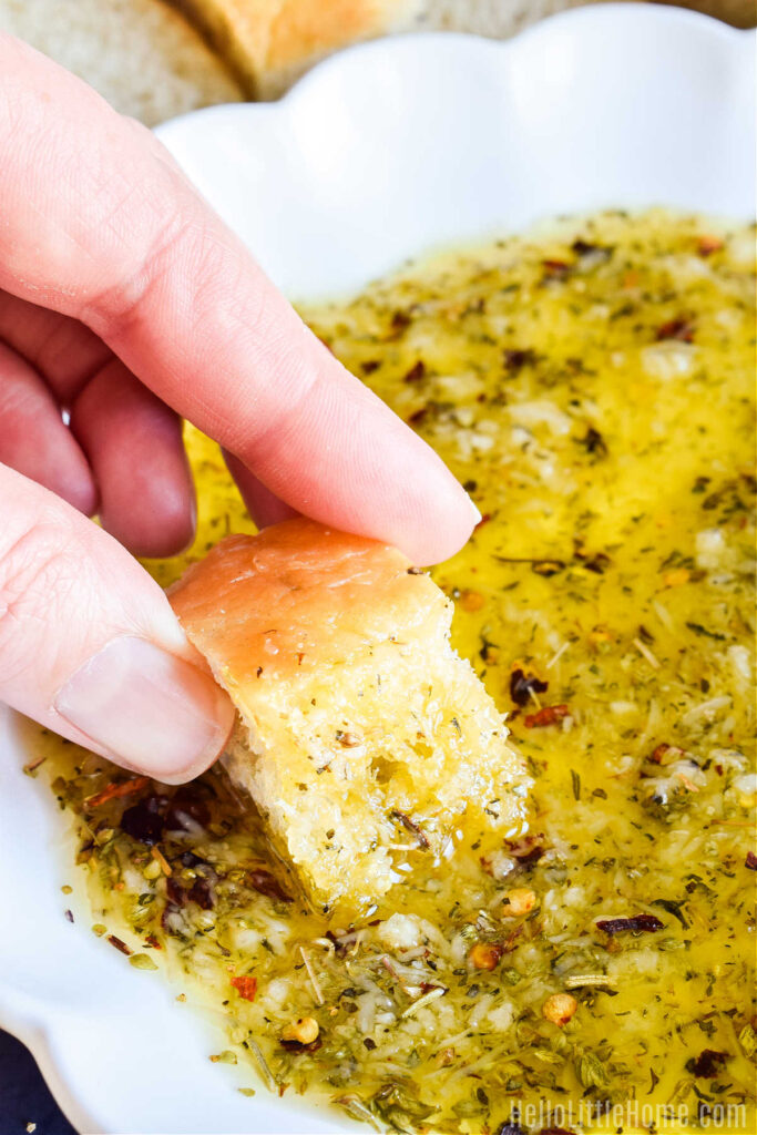 Olive Oil Bread Dip (Quick + Easy Recipe) | Hello Little Home