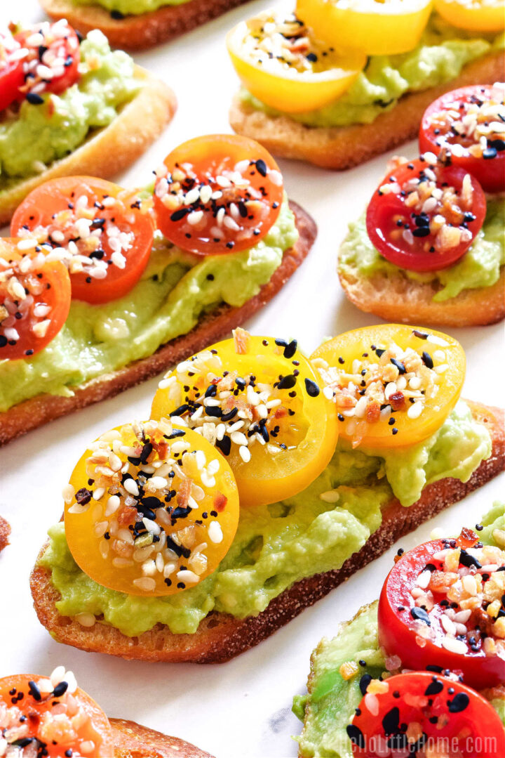 Avocado Crostini (Quick + Easy Recipe) | Hello Little Home