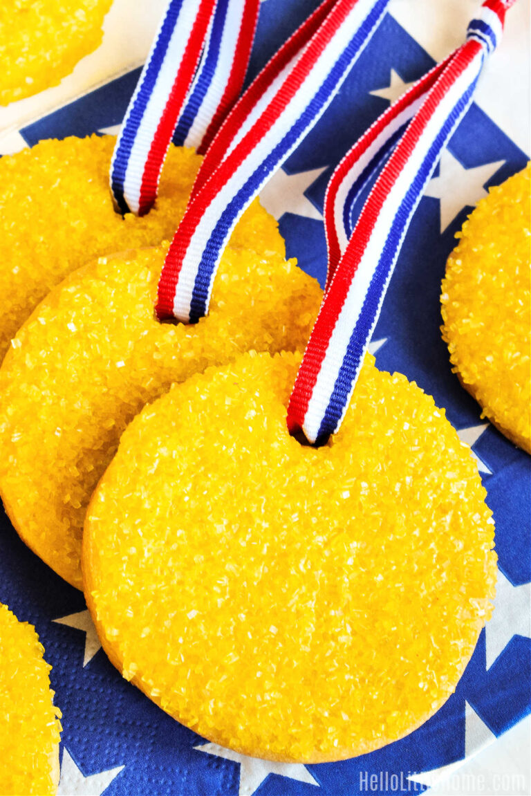 Olympic Medal Cookies (Easy Recipe) | Hello Little Home