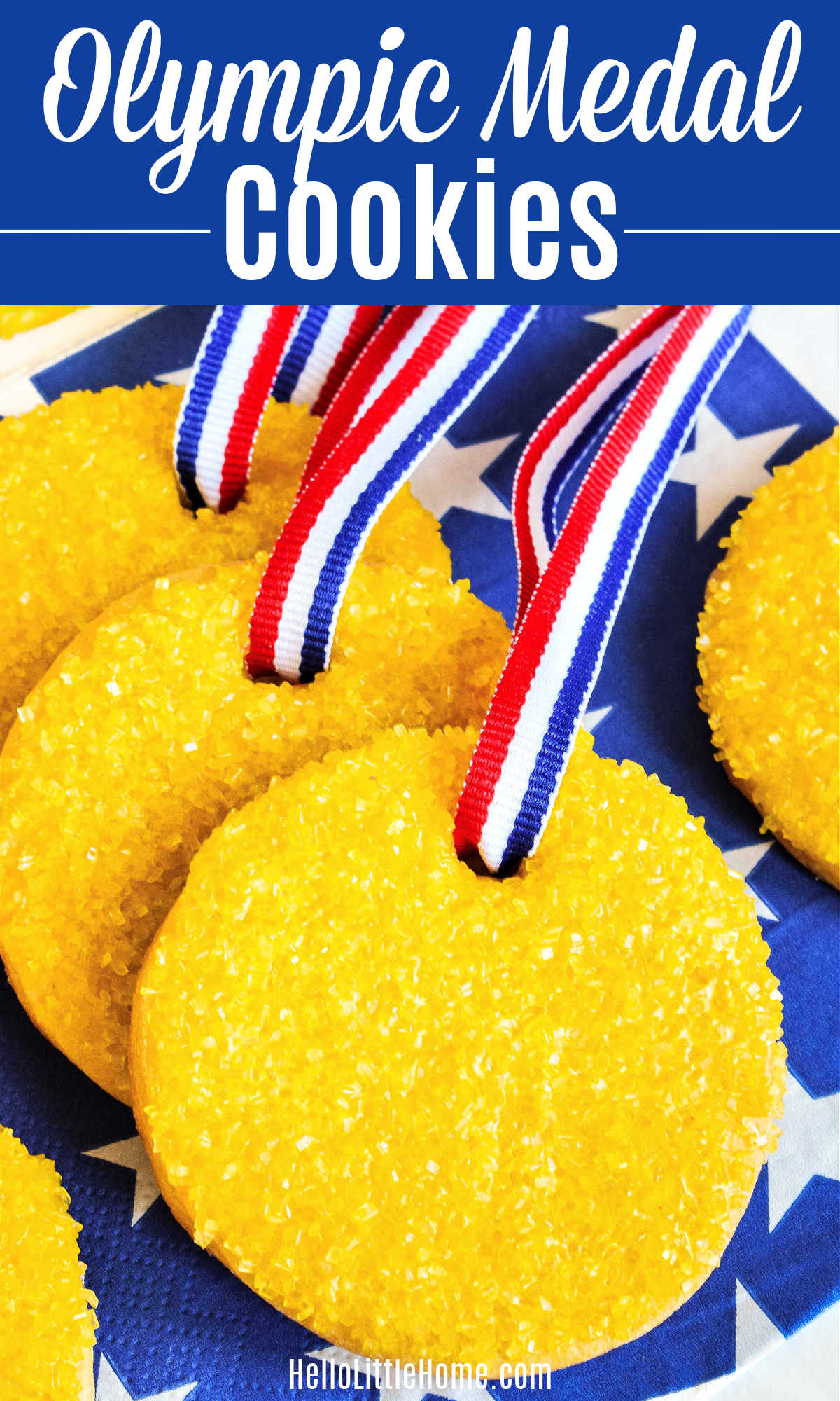 Olympic Medal Cookies (Easy Recipe) | Hello Little Home