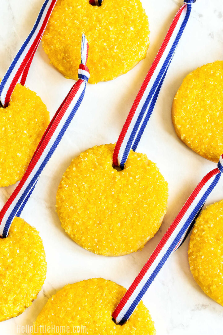 Olympic Medal Cookies (Easy Recipe) | Hello Little Home