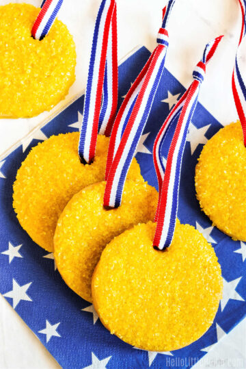 Olympic Medal Cookies (Easy Recipe) | Hello Little Home