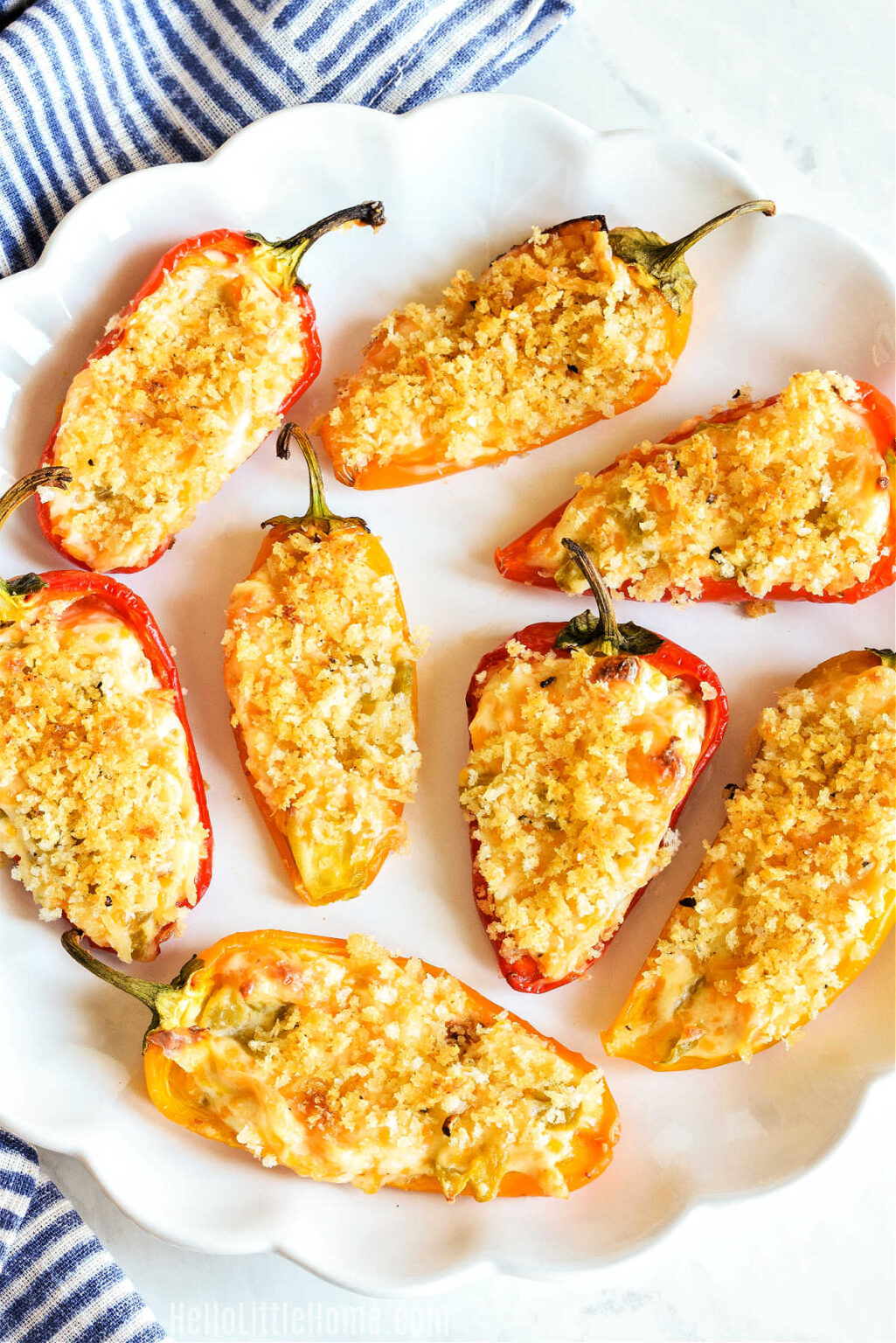 Mini Bell Pepper Poppers - Hello Little Home